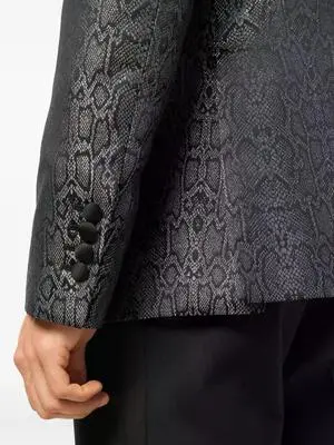 BILLIONAIRE Snakeskin-jacquard Blazer