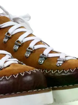 FRACAP Leather Lace-up Boots