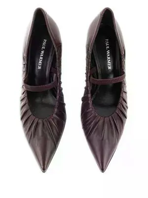 PAUL WARMER 60mm Vendome Pleated Pumps