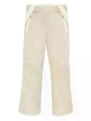 YVES SALOMON Monogram-pattern Snow Trousers