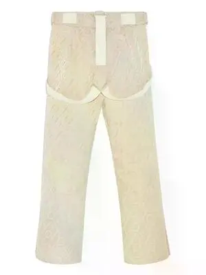 YVES SALOMON Monogram-pattern Snow Trousers