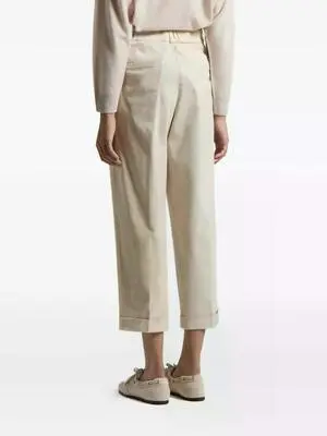 Peserico Pleated Cropped Trousers