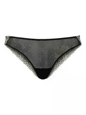 TWINSET Embroidered Briefs - Black