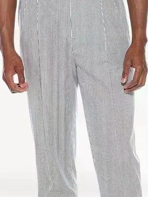 Brunello Cucinelli Pleated Striped Trousers