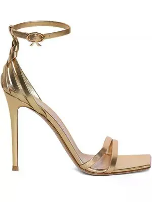 GIANVITO ROSSI 105mm Braided Ankle-strap Sandals