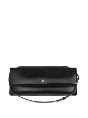 COURREGES Naplack Leather Shoulder Bag