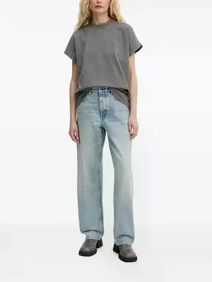 WON HUNDRED Logo-patch Straight Leg Jeans