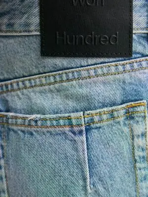 WON HUNDRED Logo-patch Straight Leg Jeans