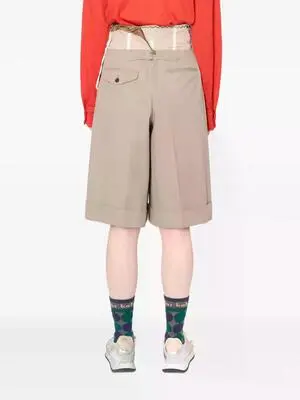 Kolor Panelled Pleated Shorts