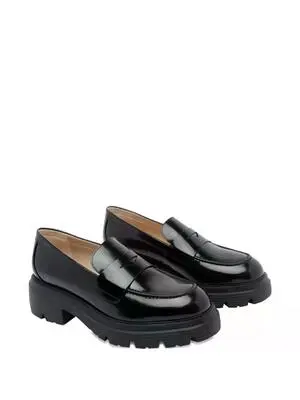 STUART WEITZMAN Penny-slot Platform Loafers