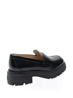 STUART WEITZMAN Penny-slot Platform Loafers