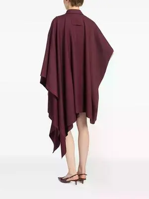 Ports 1961 Draped-neckline Mini Shirt Dress