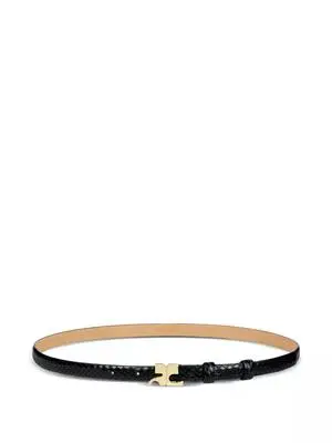 COURREGES Viper Leather Belt - Black