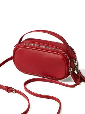 TWINSET Oval Double-zip Mini Bag
