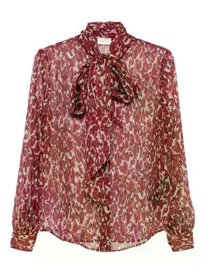 Saint Laurent Abstract-pattern Blouse