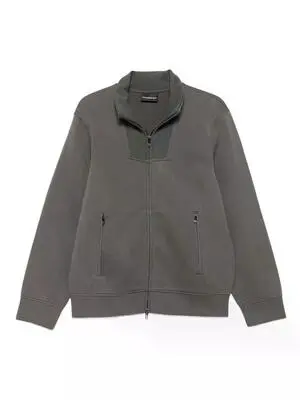 Emporio Armani Zip-front Panelled Sweater