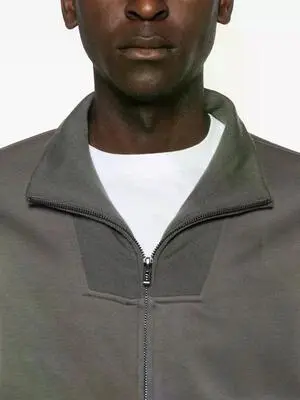 Emporio Armani Zip-front Panelled Sweater