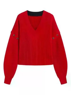 Sportmax V-neck Button-detailed Sweater