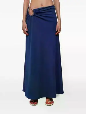 Christopher Esber Ruched Ring-detail Maxi Skirt