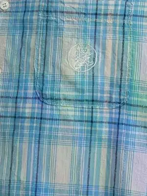 THISISNEVERTHAT Checked Embroidered Shirt