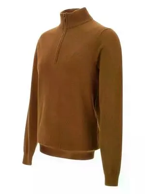 SUN 68 Half-zip Sweater - Brown