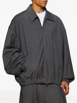 Alexander Wang Checked Zip-up Bomber Jacket