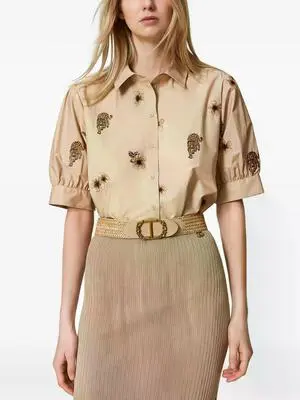 TWINSET Panelled Embellished Belt