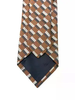 Emporio Armani Geometric-pattern Standard Necktie