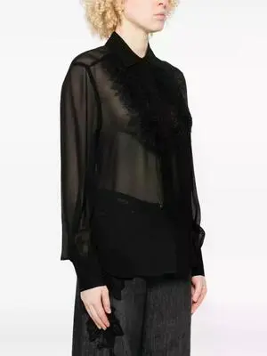 ERMANNO FIRENZE Embellished Button-down Blouse