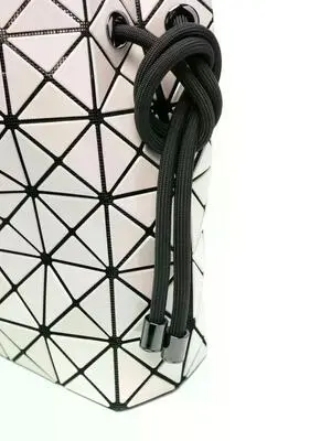 Issey Miyake Geometric-pattern Drawstring Shoulder Bag