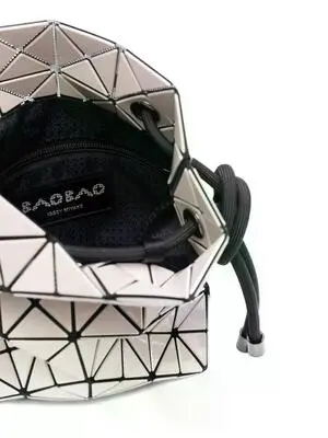 Issey Miyake Geometric-pattern Drawstring Shoulder Bag