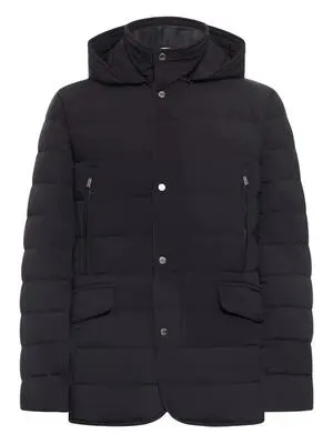 MOORER Quilted Hooded Jacket