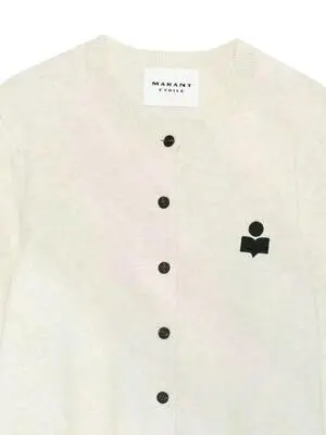 MARANT ETOILE Embroidered Logo Cardigan