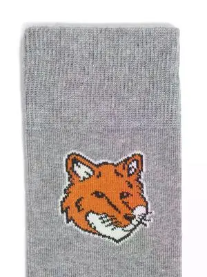 Maison Kitsuné Fox Head Crew Socks