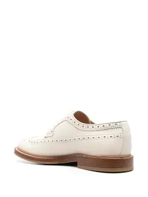 Brunello Cucinelli Perforated Leather Derby Shoes