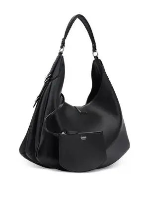 GANNI Hardware Detail Shoulder Bag - Black