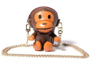 A BATHING APE Baby Milo Mini Shoulder Bag - Brown
