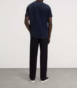 BOSS Mercerised Cotton T-shirt - Blue