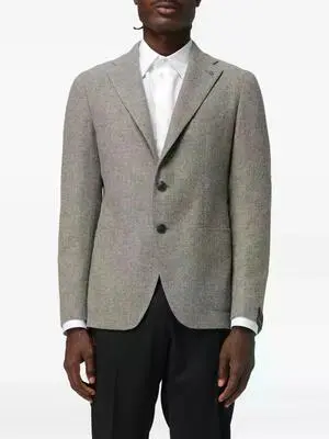 Tagliatore Herringbone Wool Blazer