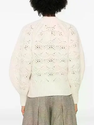 Zimmermann Leaf-pattern High-neck Sweater