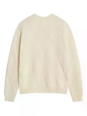 Maison Kitsuné Diamond-pattern Wool Sweater