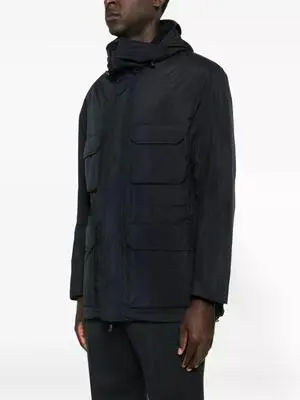 Emporio Armani Hooded Multi-pocket Coat