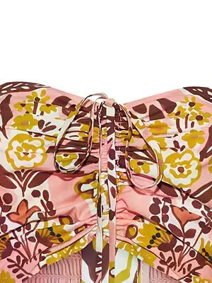 Cara Cara Floral-print Drawstring Top
