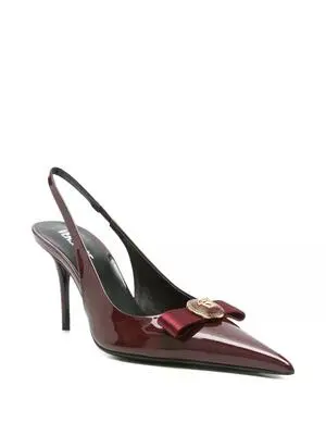Versace 85mm Ribbon Slingback Pumps
