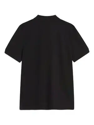 Maison Kitsuné Fox-head Embroidered Polo Shirt - Black