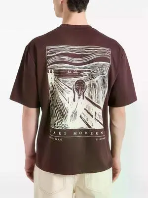 Manière De Voir The Scream Cotton T-shirt - Brown