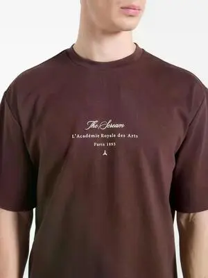 Manière De Voir The Scream Cotton T-shirt - Brown