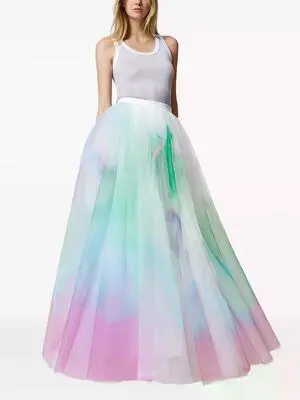 TWINSET Sprayed-effect Tulle Full Skirt