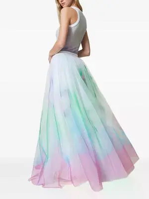 TWINSET Sprayed-effect Tulle Full Skirt