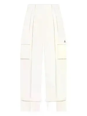 Manière De Voir Pleated Cargo Trousers - White